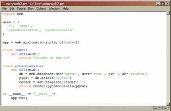 Python y la web 2.0: Desarrollar sitios dinámicos con web.py - RedUSERS