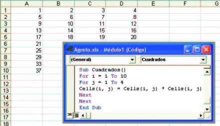 Excel: Recorrer columnas - RedUSERS
