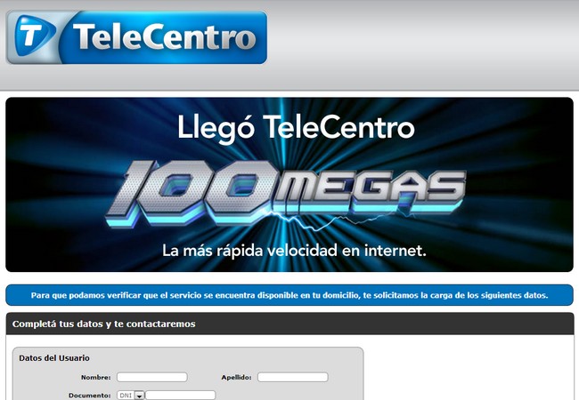 Telecentro se convierte en el ISP más veloz de la Argentina: 100 mbps ...