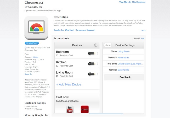 Google lanza la app de Chromecast para iOS - RedUSERS