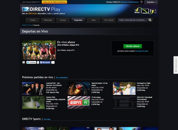 DirecTV revela su servicio para ver el Mundial en equipos móviles y en ...