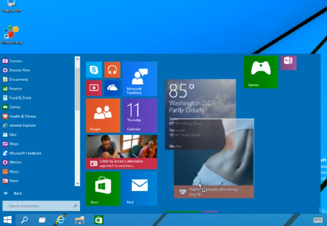 Video muestra a Windows 9 en acción - RedUSERS