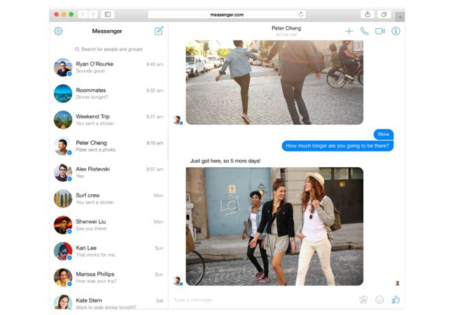 Facebook lanza versión web del Facebook Messenger - RedUSERS
