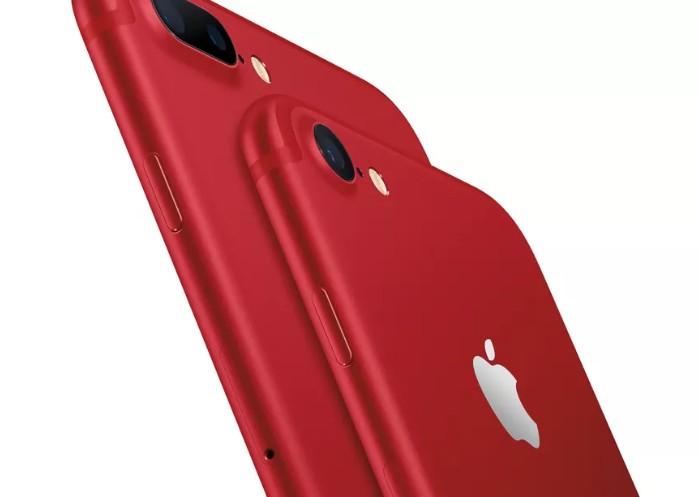 Apple anuncia un nuevo iPhone 7 rojo y aumenta la capacidad del iPhone ...