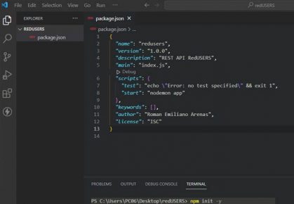 CREA UNA API CON NODE JS PARA TU NEGOCIO DIGITAL - RedUSERS